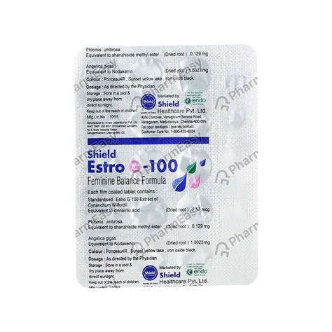 Buy Estro G 257 Mg Tablet 15 Online At Flat 15 Off Pharmeasy