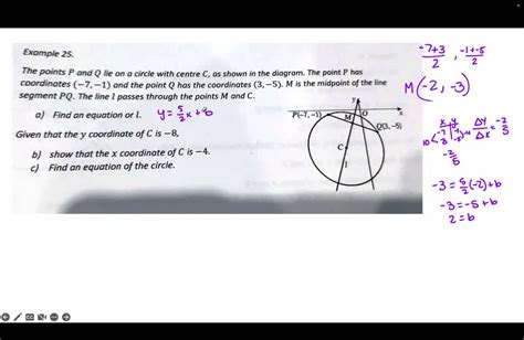 solved example 25 the points p and q lie on a circle with center c