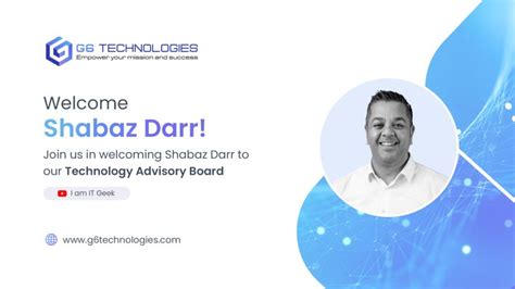 Honored To Have You As A Part Of G6 Technologies Shabaz Darr Jasbir