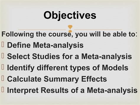 How To Conduct Meta Analysis Ppt