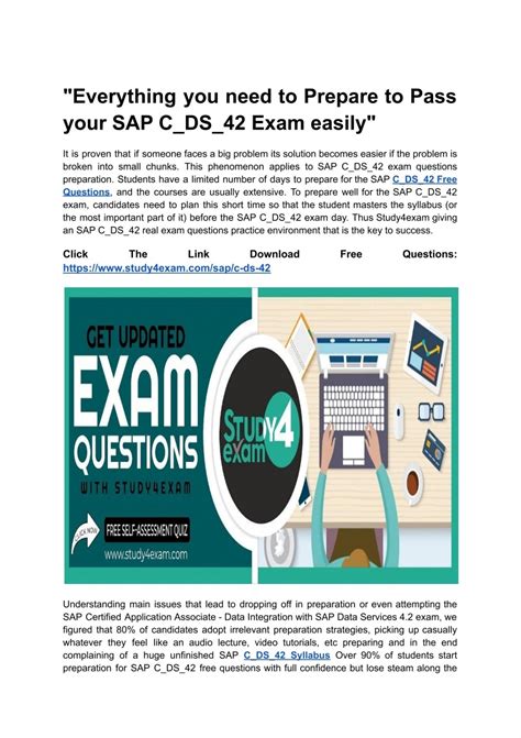 Study Exam Introduces Smart Preparation With SAP C DS Exam Questions
