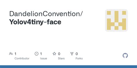 GitHub DandelionConvention Yolov Tiny Face