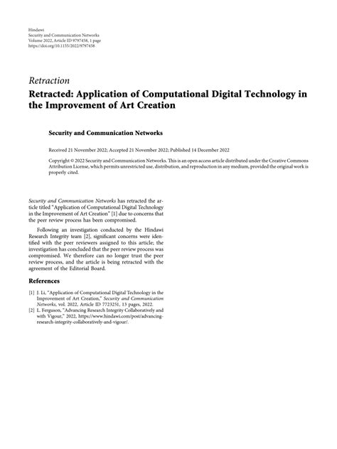 Pdf Retracted Application Of Computational Digital Technology In The