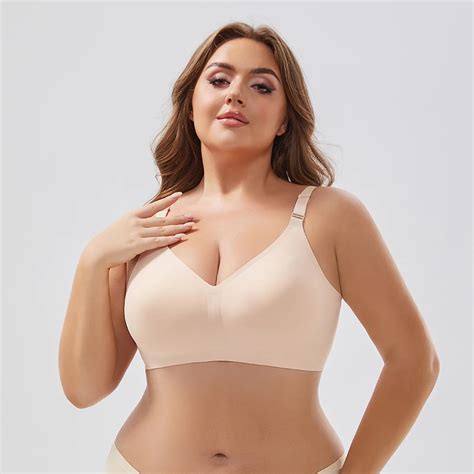 Wireless Plus Size Bra For Big Breasts Seamless Design