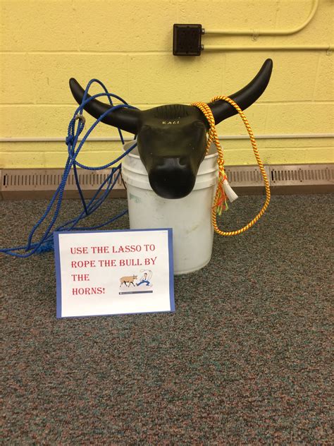 I Placed A Fake Bull Head That I Had At Home From My Cowgirl Days Into