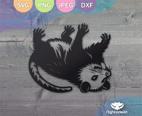 Funny Opossum Cut File Cute Possum Design For Crafts T Shirts And