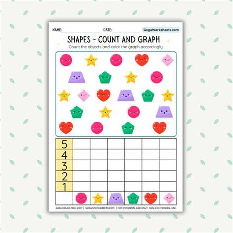 Shapes Count And Graph — Gogu Worksheets