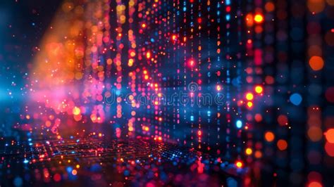 a computer screen with a bunch of numbers and letters stock image image of glowing