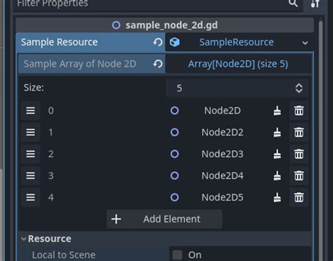 Elements In Export Variable Array Node D In Custom Resource Disappears When Project Is Reloaded