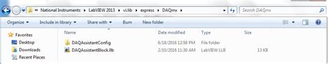 solved daqmx express vi visible in express vi lib but not in controls