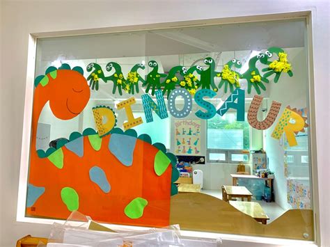 Dinosaur Theme Window Preschool