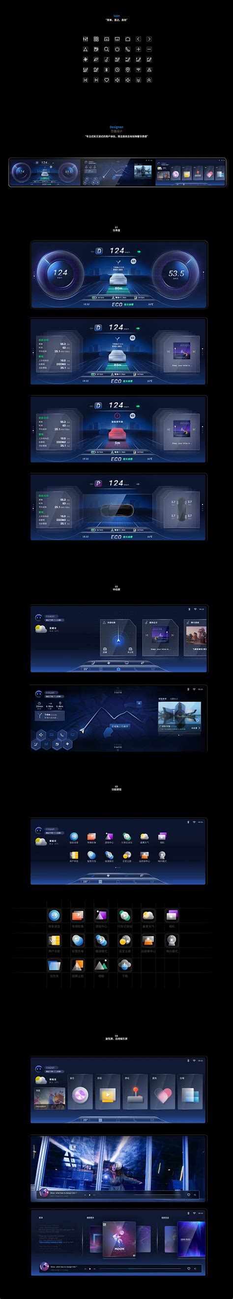 比亚迪 Hmi智能车机系统设计 其他 Uicn用户体验设计平台 花瓣网