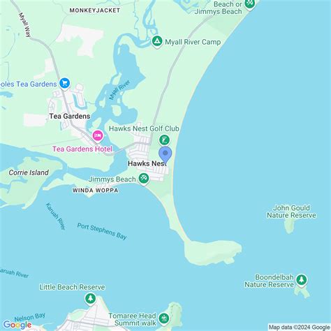 Park Map Hawks Nest Holiday And Caravan Park Reflections Holidays