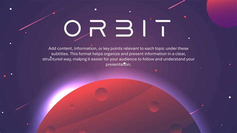 The Orbit Slide For Presentations