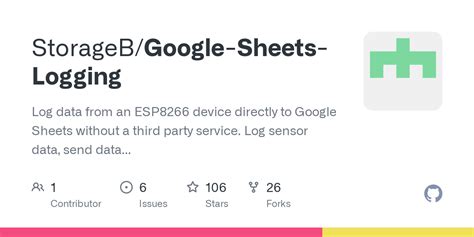 GitHub StorageB Google Sheets Logging Log Data From An ESP Device Directly To Google