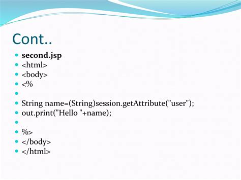 Jsp Session Implicit Object Ppt