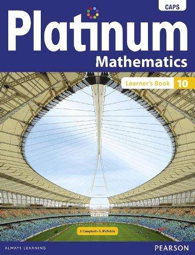 Education And Teaching Platinum Mathematics Gr 10 Textbook Maths