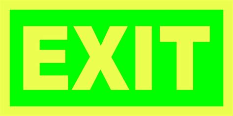 Sunboard Sheet Rectangle EXIT NIGHT GLOW BOARD At 110 Piece In New Delhi ID 2849324984048