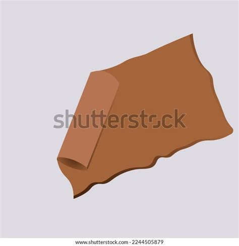Old Scroll Ancient Map On Isolated Stock Vector Royalty Free Shutterstock