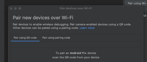 Android Studio Pair using Wi Fi로 앱 실행 및 ADB 환경 변수 세팅하기
