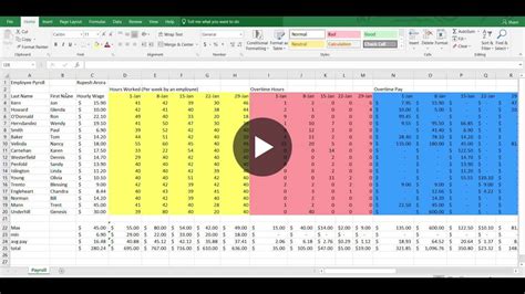 Excel Payroll Miniproject Exceltips Learningbydoing Rupesh Arora