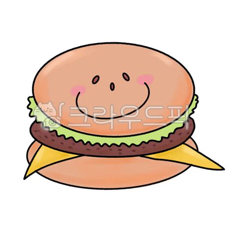 햄버거 미소버거 햄버거캐릭터 햄버거일러스트 패스트푸드 사진이미지일러스트캘리그라피 Monimung작가