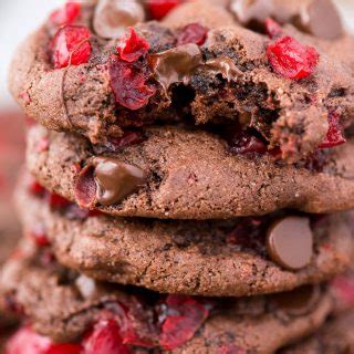 Black Forest Cookies Chocolate Cherry Cookies No Chilling The Dough