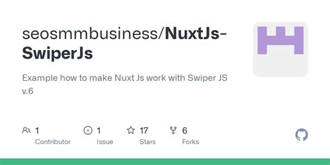 Github Seosmmbusiness Nuxtjs Swiperjs Example How To Make Nuxt Js Work With Swiper Js V