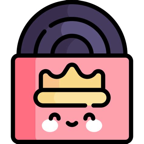Album Kawaii Lineal Color Icon
