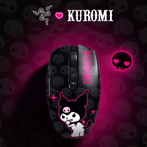 Sanrio Kuromi Razor Gaming Mouse Sanrio Merch Anime Merch