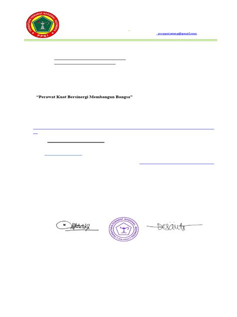 Surat Hut Ppni Ke 51 Dan Permohonan Pdf