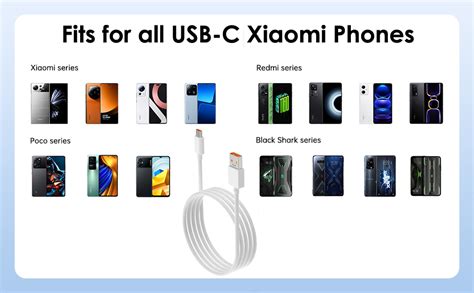 Amazon Com 6A For Xiaomi Cable Charger 120W Hypercharge Turbo USB Type C Fast Charging Cable