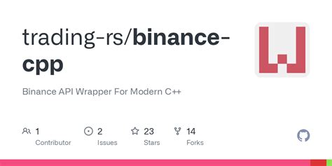 Github Trading Rsbinance Cpp Binance Api Wrapper For Modern C