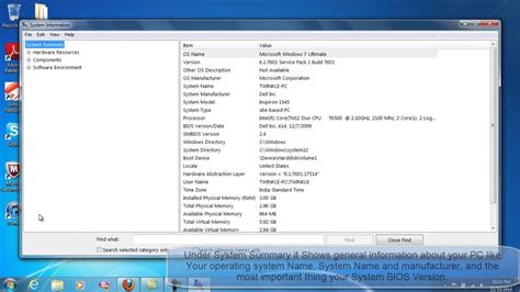 how to check your pc bios version in windows 7 youtube
