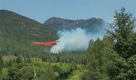 Crews Tackle New Wildfire Near Sayward On Vancouver Island Bc