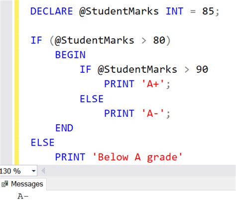 If Else Statement In Sql Server