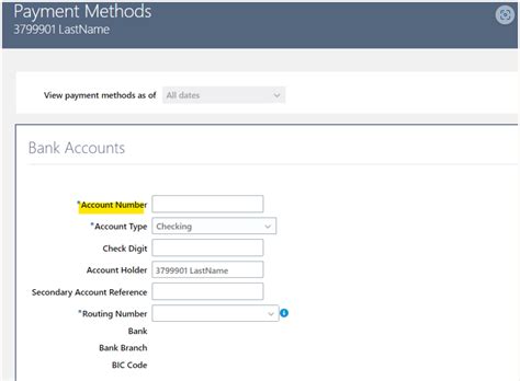 Us Bank Account Number Validation — Cloud Customer Connect