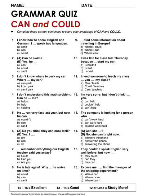 English Grammar Tests Fluent Land English Grammar English Grammar