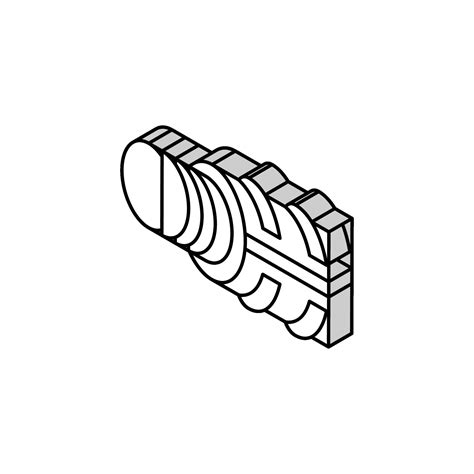 Threaded Fittings Isometric Icon Vector Illustration 39310468 Vector