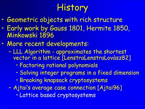 Ppt New Lattice Based Cryptographic Constructions Powerpoint