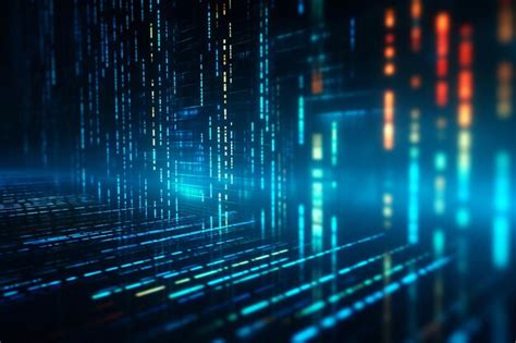 Premium Photo Binary Code Forming A Geometric Pattern