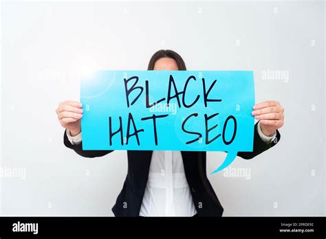 Hand Writing Sign Black Hat Seo Business Concept Search Engine