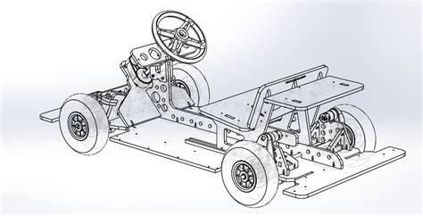 3d Mini Car Chassis Rod Turbosquid 1376169