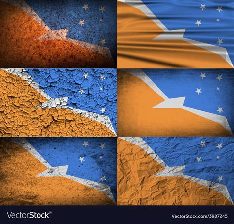 Flag Tierra Del Fuego Province With Old Texture Vector Image