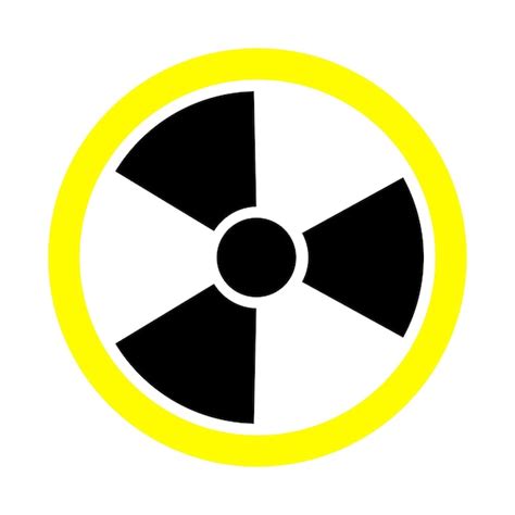 방사선 아이콘 벡터 프리미엄 벡터