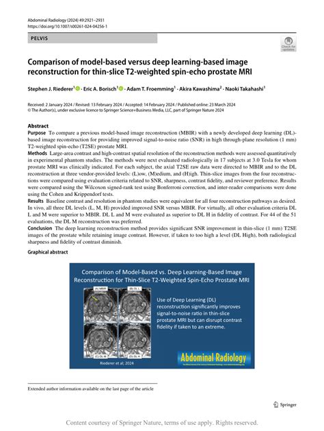 Comparison Of Model Based Versus Deep Learning Based Image Reconstruction For Thin Slice T2