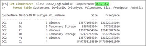 How To Get Free Disk Space Using Powershell Theitbros