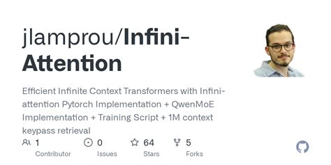 Github Jlamprouinfini Attention Efficient Infinite Context