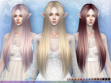 Sims 4 Ccs The Best Fairy Hair By S Club Fairy Hair Sims Hair
