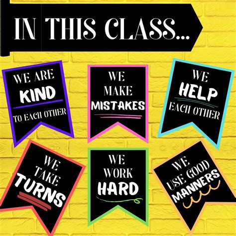 Classroom Expectations Display Etsy